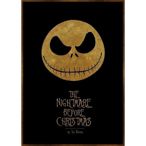 Плакат, постер на холсте Кошмар перед Рождеством (The Nightmare Before Christmas), Генри Селик. Размер 30 х 42 см