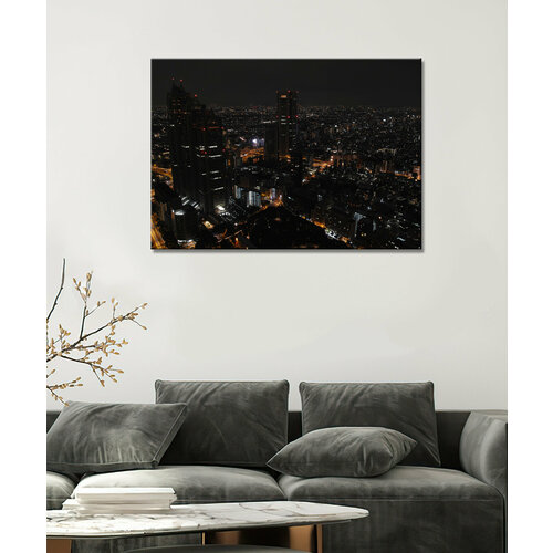 Картина/Картина на холсте для интерьера/Картина на стену/Картина для кухни/ - Япония/Токио (8) 50х70