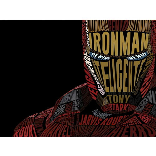 Плакат, постер на холсте Iron man/Железный человек/искусство/арт/абстракция/творчество. Размер 21 х 30 см
