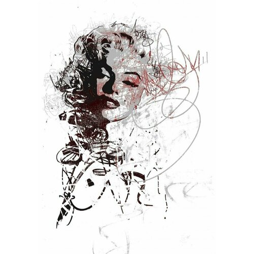 Плакат, постер на бумаге Marilyn Monroe-Abstract/Мэрилин Монро-Абстракция. Размер 30 х 42 см