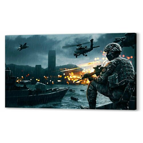 Плакат, постер на бумаге battlefield 4, game, ea digital illusions ce. Размер 30 х 42 см