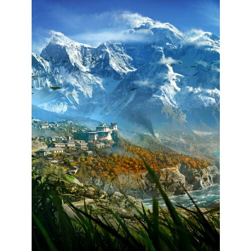 Плакат, постер на бумаге Far Cry 4 (Модульные постеры)-1/Фар Край 4/искусство/арт/абстракция/творчество. Размер 60 х 84 см
