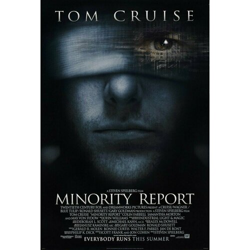 Плакат, постер на холсте Minority Report, Особое мнение. Размер 21 х 30 см