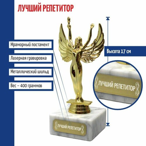 Подарки Статуэтка Ника "Лучший репетитор" (17 см)
