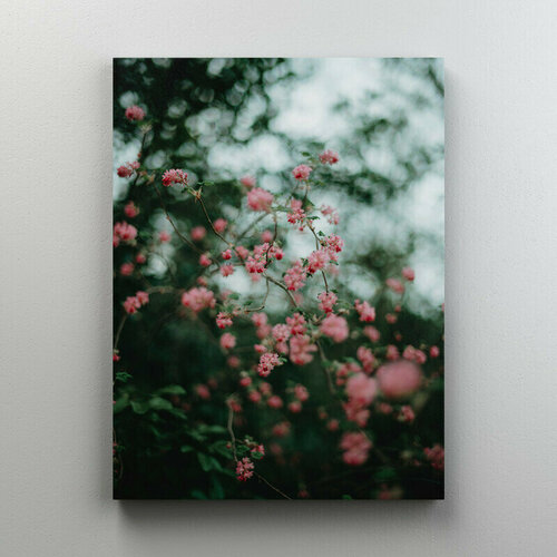 Интерьерная картина на холсте "Весеннее цветение деревьев" размер 22x30 см