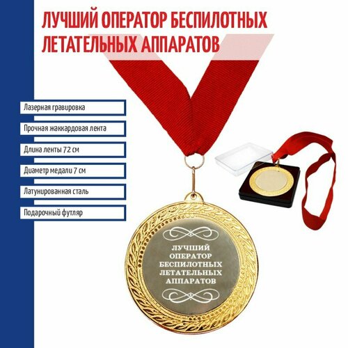 Подарки Сувенирная медаль "Лучший оператор беспилотных летательных аппаратов"