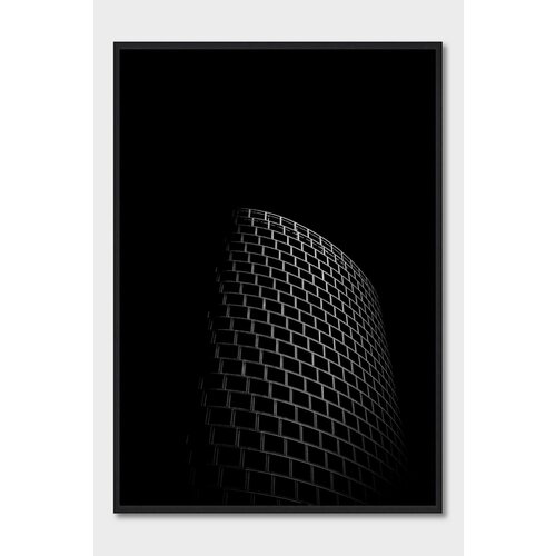 Постер для интерьера Postermarkt, 40х50 см в черной рамке, декор на стену Черно-белый #1
