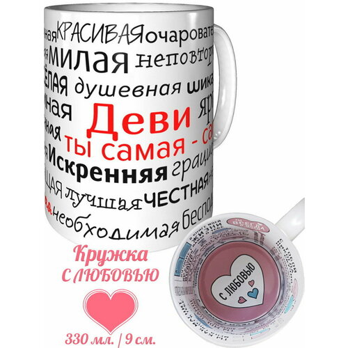 Кружка комплименты Деви ты самая самая - с любовью внутри