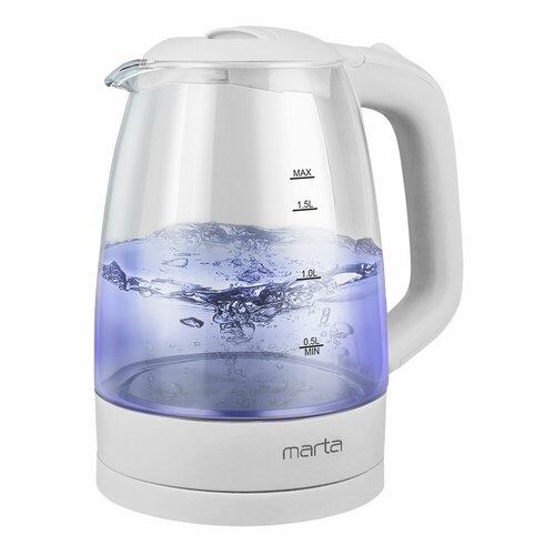 Электрический чайник MARTA MT-1077 белый жемчуг