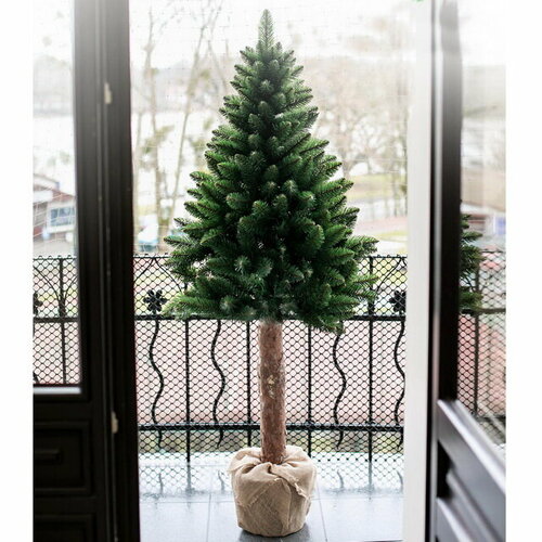 Decorland Искусственная елка Pinus 180 см с натуральным стволом, ПВХ DC1046