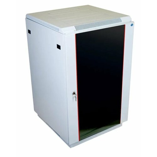 Коммутационный шкаф ЦМО ШТК-М-22.6.10-1ААА напольный, стеклянная передняя дверь, 22U, 600x1140x1000мм
