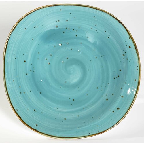 Набор тарелок 2 шт глубоких суповых 21 см на 2 персоны Венера Хорека Бирюза, керамика