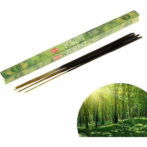 Hem Incense Sticks FOREST (Благовония ЛЕС, Хем), уп. 8 палочек.