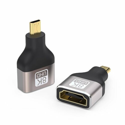 Адаптер "B&P" ver 2.1 HDMI 19F to MicroHDMI 8K UHD, 48Gbps