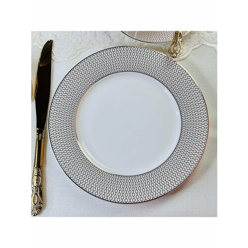 Набор тарелок на 6 персон Lenardi Севилья, из костяного фарфора, 16,5 см