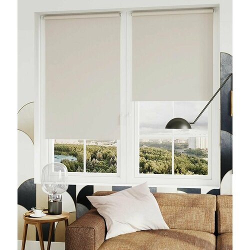Рулонная штора на окно Лестер 120х175 см, Светло-серый. Рулонные жалюзи для комнаты, спальни, кухни, детской, гостинной