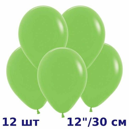 Воздушный шар (12шт, 30см) Светло-зеленый, Пастель / Key Lime, SEMPERTEX S.A, Колумбия