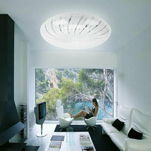 Люстра потолочнная Медуза 30Вт LED, 375x100мм, светильник светодиодный настенный для гостиной, столовой, в детскую, в спальню