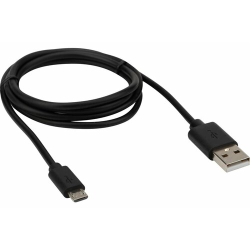 Кабель REXANT USB microUSB длинный штекер 1М черный, 2штуки