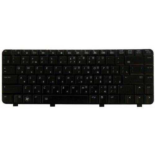 Клавиатура для ноутбука NSK-H7L0R, для ноутбука HP Pavilion DV3-2000, черная, глянцевая, с подсветкой, код mb000206
