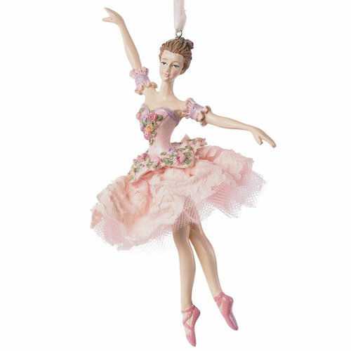 Kurts Adler Елочная игрушка Балерина Фелиция - Антраша Безансона 11 см, подвеска E0534