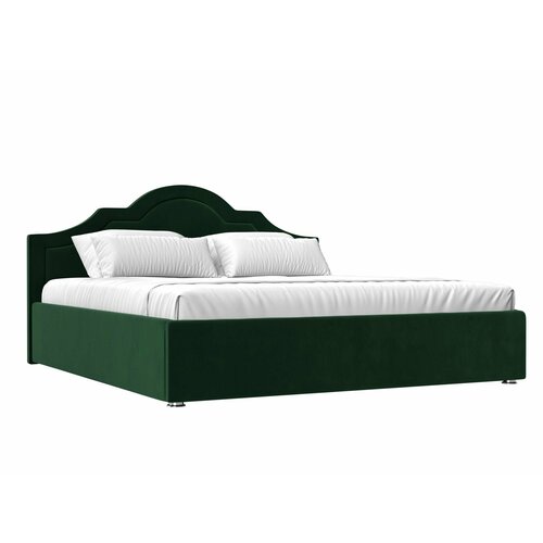 Интерьерная кровать Афина 160, Велюр зеленый