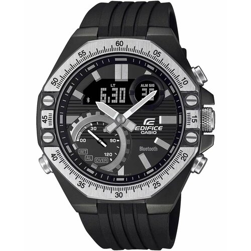 Наручные часы CASIO Edifice, черный, серебряный