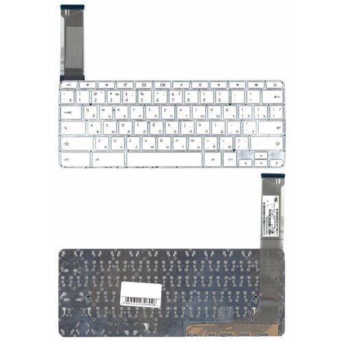 Клавиатура для ноутбука HP Chromebook 14 G3 G4 14-2000 14-ak 14-q белая