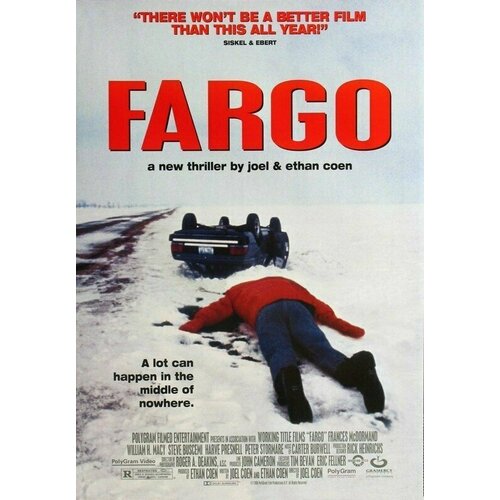 Плакат, постер на холсте Фарго (Fargo), Джоэл Коэн, Итан Коэн. Размер 42 х 60 см