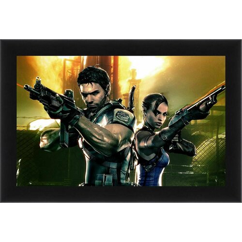 Плакат, постер на бумаге Resident Evil. Размер 30х42 см