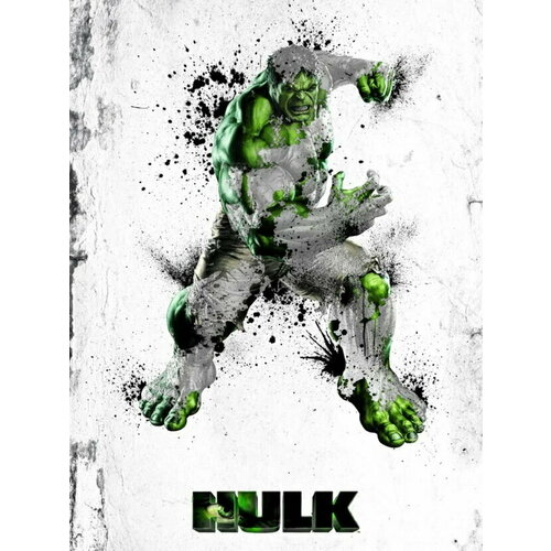 Плакат, постер на холсте Avengers DC Collection : Hulk/Халк/искусство/арт/абстракция/творчество. Размер 30 х 42 см