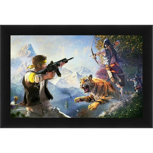 Плакат, постер на холсте Far Cry 4. Размер 30х42 см