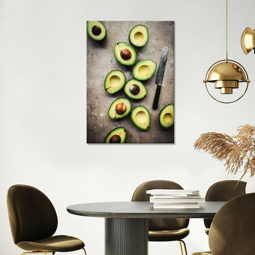 Картина/Картина на холсте для интерьера/Картина на стену/Картина для кухни/ -Много авокадо2 60х80