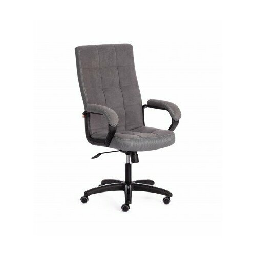 Кресло офисное TRENDY (22), флок/ткань, серый