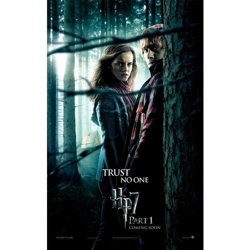 Плакат, постер на бумаге Гарри Поттер и Дары Смерти: Часть I (Harry Potter and the Deathly Hallows Part 1), Дэвид Йэтс. Размер 42 х 60 см