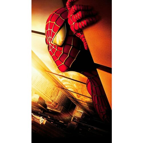 Плакат, постер на бумаге Человек-паук (Spider-Man, 2002г). Размер 21 х 30 см