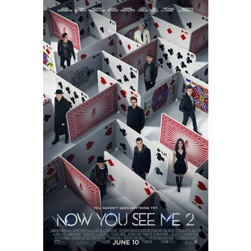 Плакат, постер на холсте Иллюзия обмана 2 (Now You See Me 2), Джон М. Чу. Размер 30 х 42 см