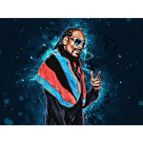 Плакат, постер на холсте Snoop Dogg/Снуп Догг/музыкальные/поп исполнитель/артист/поп-звезда/группа. Размер 30 х 42 см