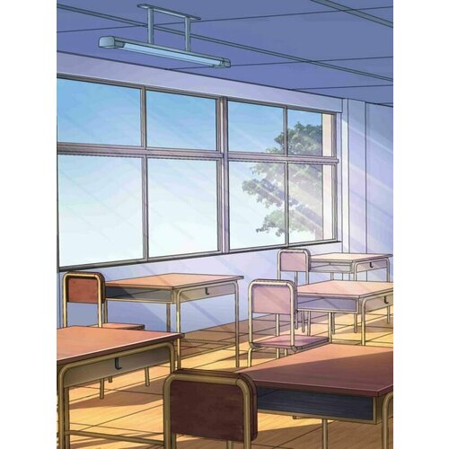 Плакат, постер на бумаге Manga Classroom, Манга. Учебный класс. Размер 21 х 30 см