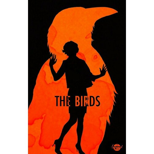 Плакат, постер на бумаге The Birds/Птицы. Размер 21 х 30 см