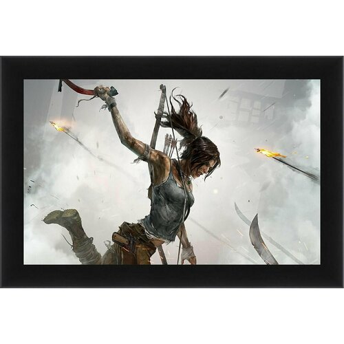 Плакат, постер на бумаге Tomb Raider. Размер 42х60 см