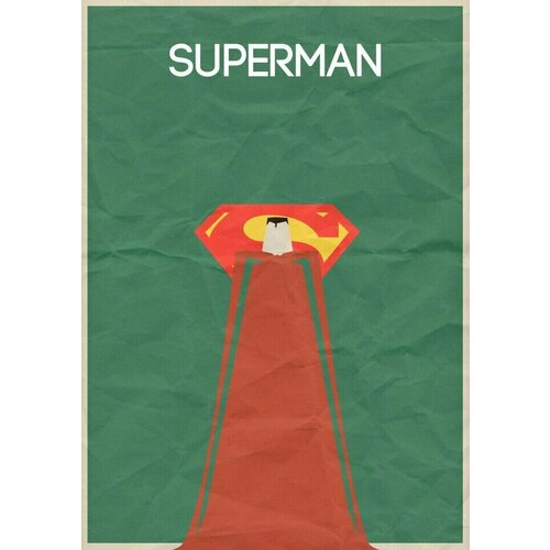 Плакат, постер на бумаге Superman/Супермен. Размер 21 х 30 см