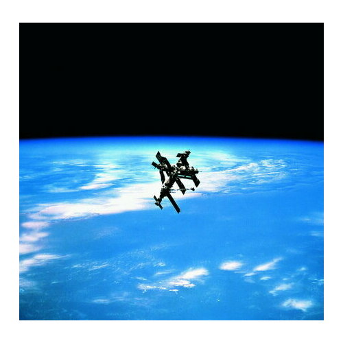 Плакат, постер на холсте Международная космическая станция. Размер 30 х 42 см