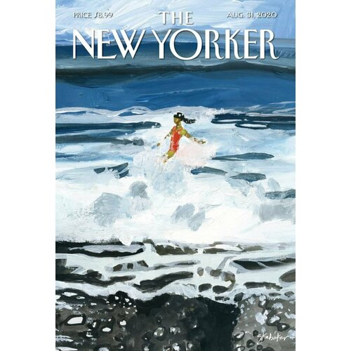 Плакат, постер на бумаге The New Yorker (Aug. 31, 2020). Размер 30 х 42 см