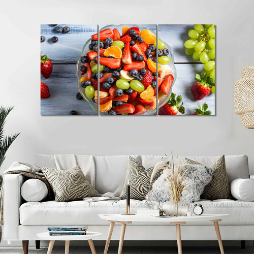 Модульная картина/Модульная картина на холсте/Модульная картина в подарок/фруктовая палитра-fruit palette 180х100