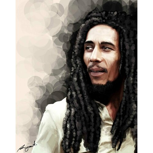 Плакат, постер на бумаге Bob Marley/Боб Марли-Картина. Размер 30 х 42 см