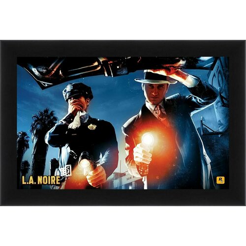Плакат, постер на холсте L.A. Noire. Размер 21х30 см