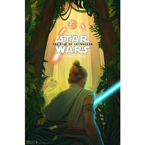 Плакат, постер на холсте Звездные войны: Эпизод 9-Скайуокер. Восход (Star Wars: Episode IX-The Rise of Skywalker), Джей Джей Абр. Размер 42 х 60 см