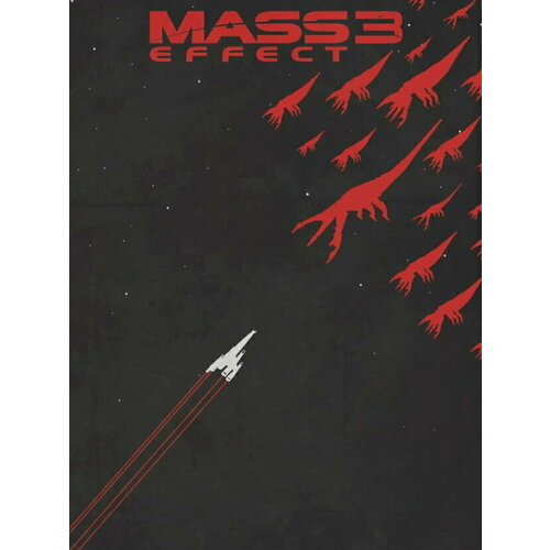 Плакат, постер на бумаге Mass Effect 3/Масс Эффект 3/игровые/игра/компьютерные герои персонажи. Размер 30 х 42 см
