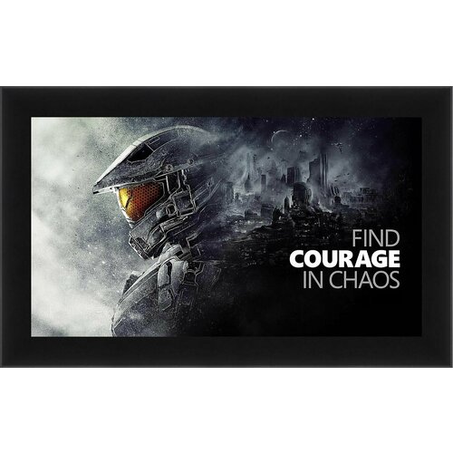 Плакат, постер на холсте Halo 5: Guardians. Размер 42 х 60 см